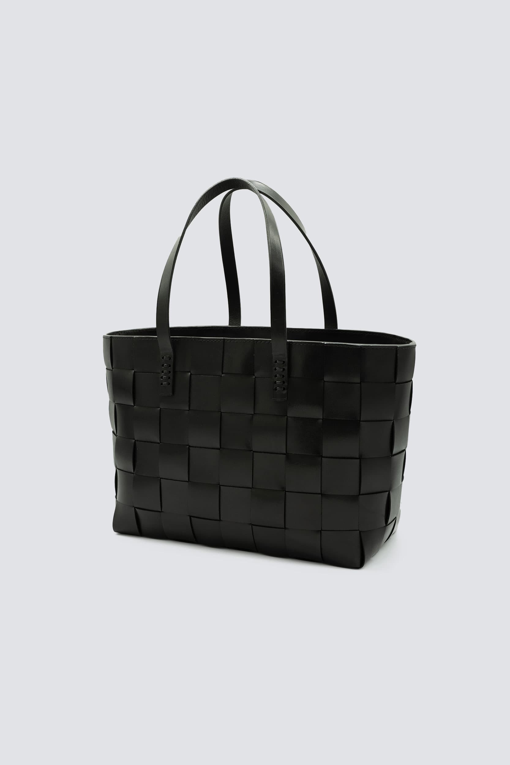 Dragon Diffusion - Japan Tote Black Woven Leather Bag